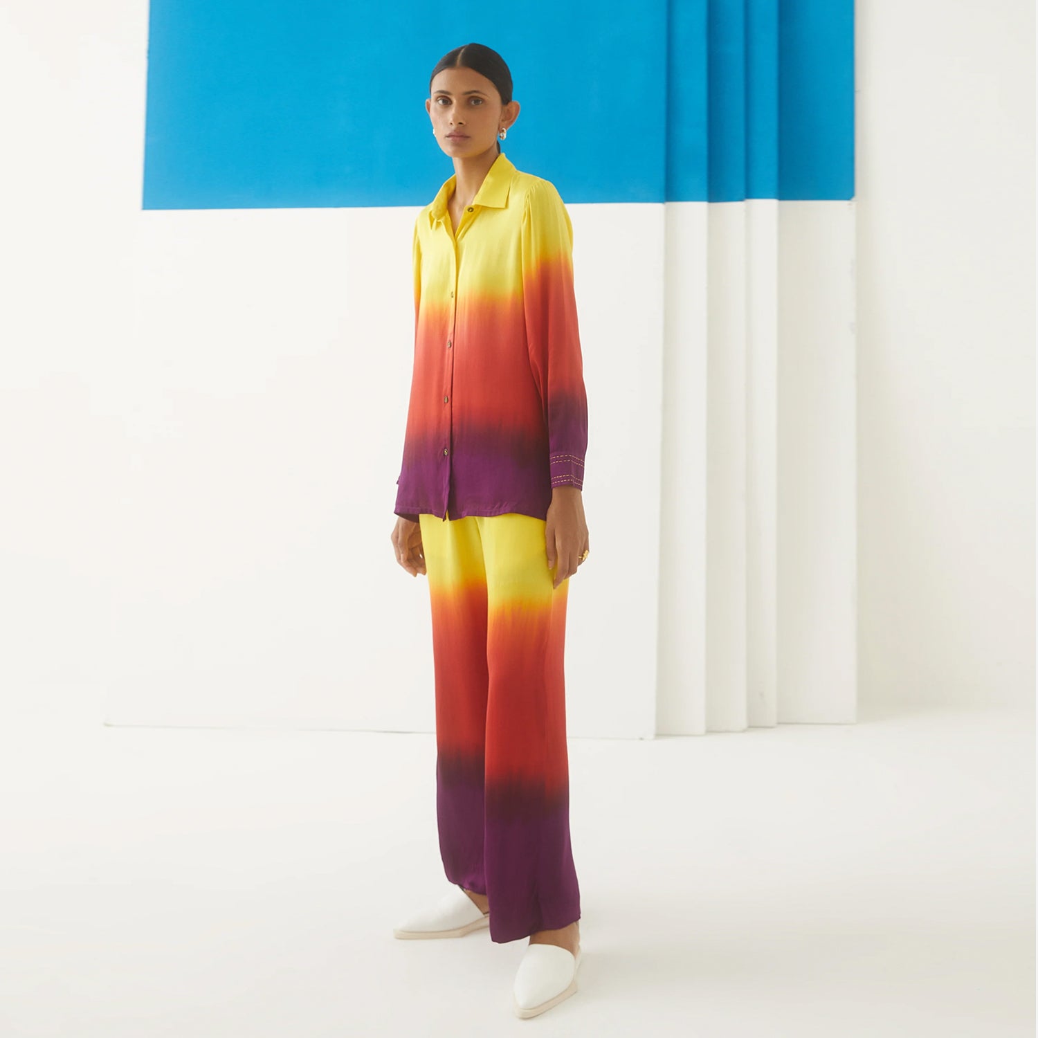 Sunrise Tye Dye Silk Set – Wesh NYC